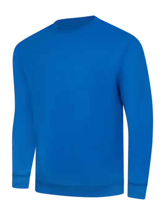 True Royal 9 oz 50/50 Cotton/Poly Crew Sweatshirt w/Edge Home Finance Logo